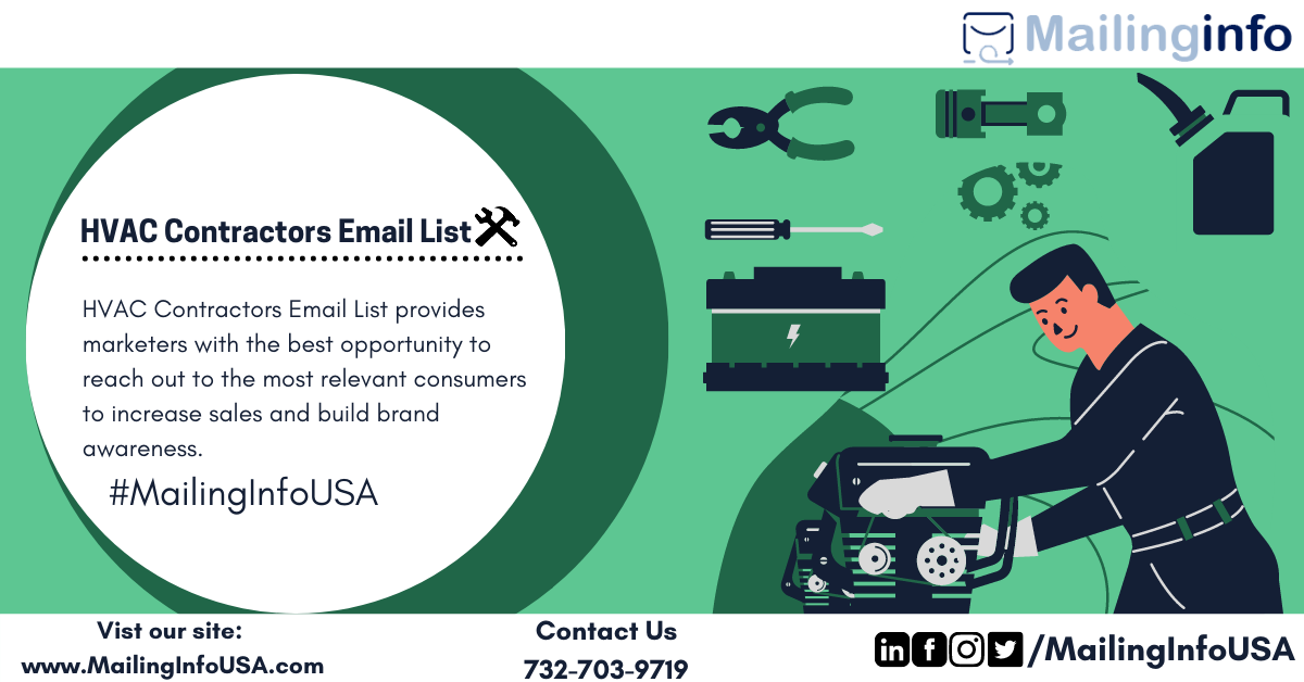 HVAC Contractors Email List | HVAC Contractors Mailing Database